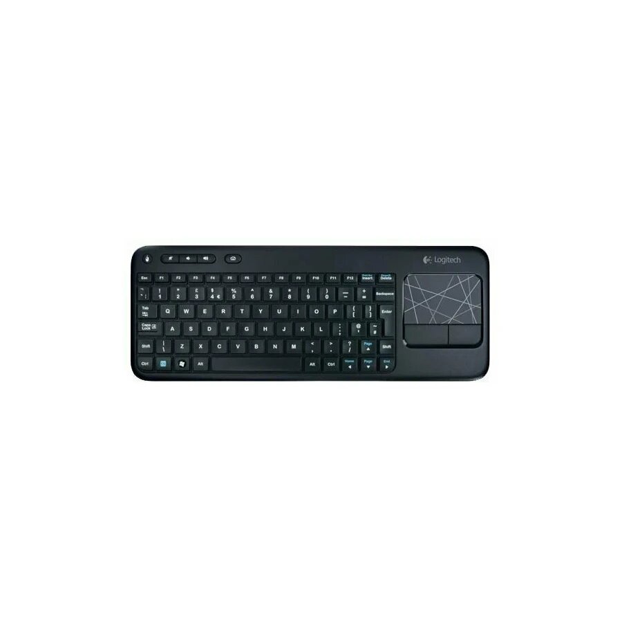 Клавиатура беспроводная Logitech K400, черный / RU/ENG ISO 920-003130