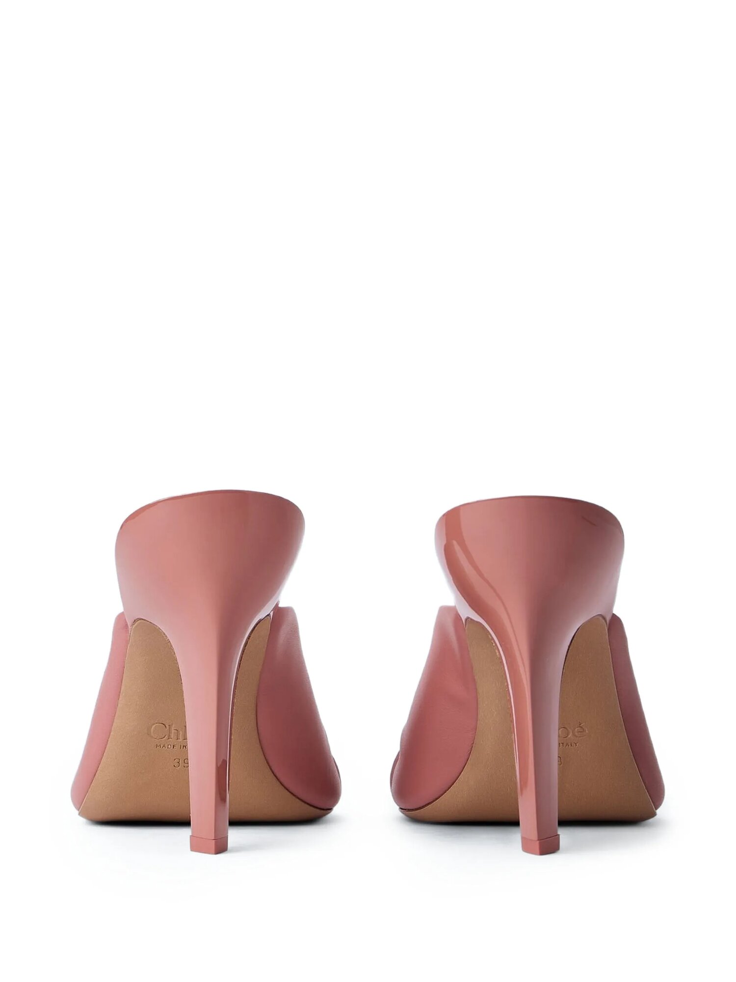 Мюли Chloe Knotted pointed-toe mules, размер 40, pink — фото 1