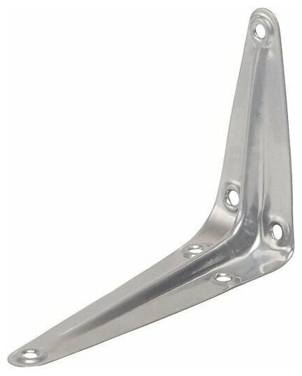 Кронштейн с ребром жесткости 250х300 мм хром эффект STARFIX (SMP-97098-1)