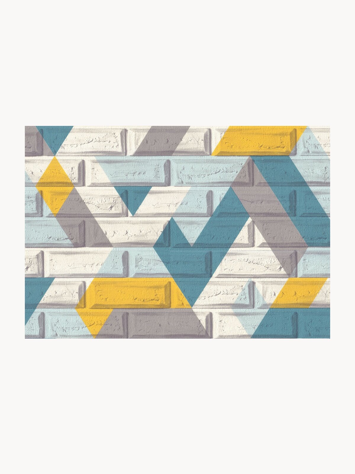 Обои флизелиновые виниловые Real Kirpichi 9050-05 Monte Solaro, кирпичи, для спальни, гостиной, кухни, коридора, детской, метровые