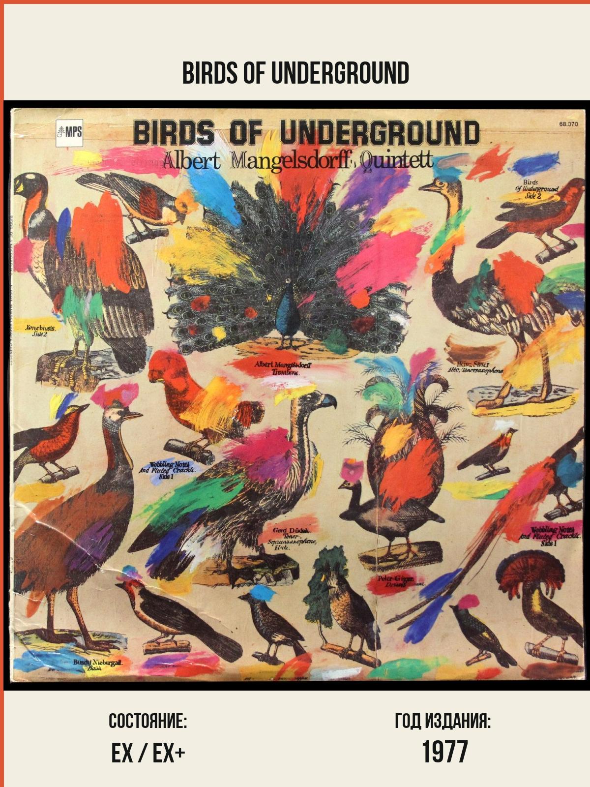 Виниловая пластинка MPS Records Albert Mangelsdorff – Birds Of Underground