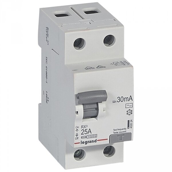 УЗО Legrand RX3 2P 30мА 25А (AC)