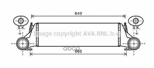 Радиатор интеркулера Ava арт. BW4421