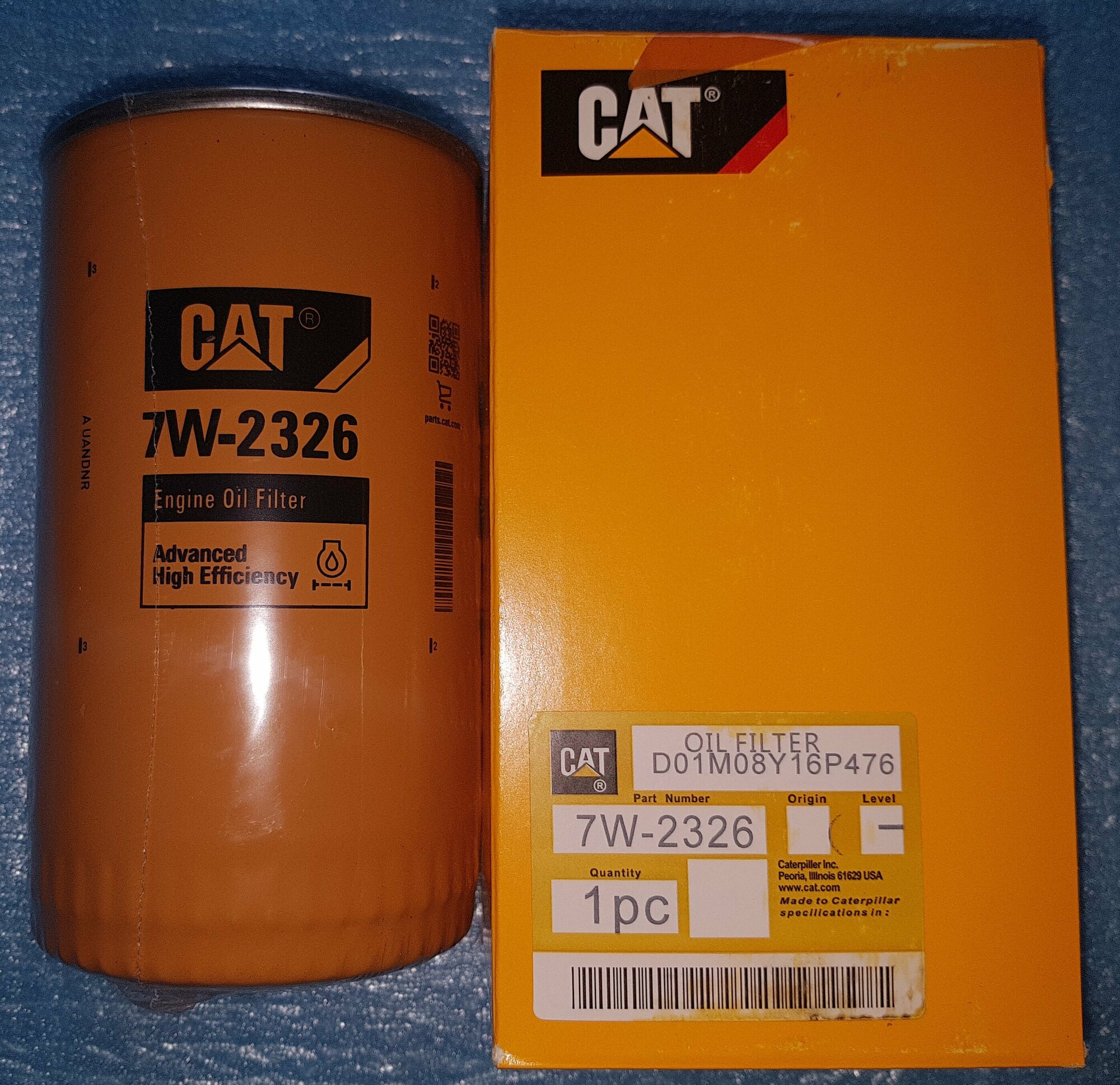 Фильтр масляный 7w-2326 CATERPILLAR