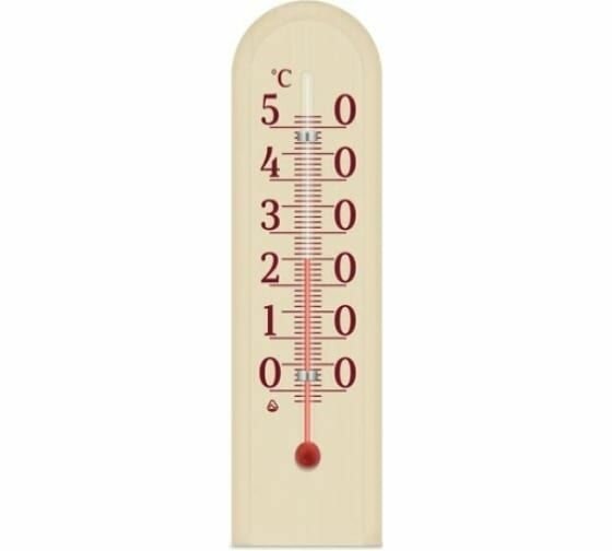 Термометр "Д1-3", комнатный, аналоговый, бежевый, 14 см х 4 см