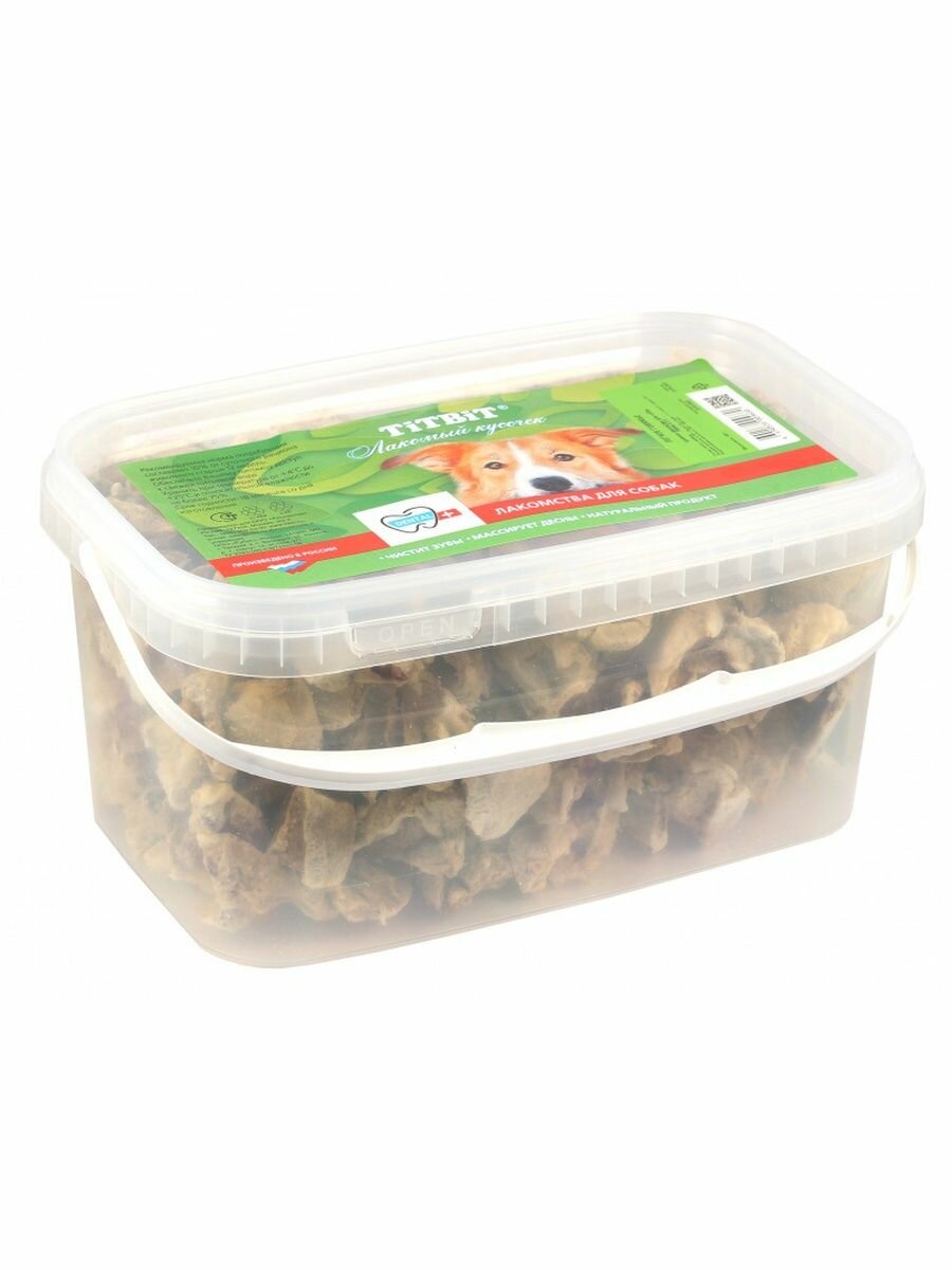 Лакомство TiTBiT Легкое говяжье для собак - банка пласт. 3.3 л 180 г