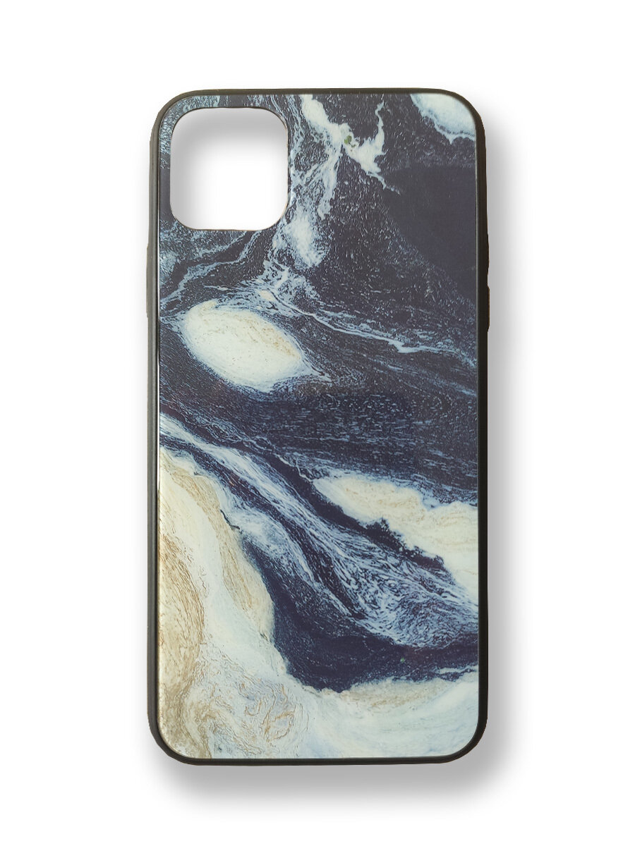 Стеклянный TPU-PC чехол накладка Rock Glass Phone Cases для Apple iPhone 11 Pro Max