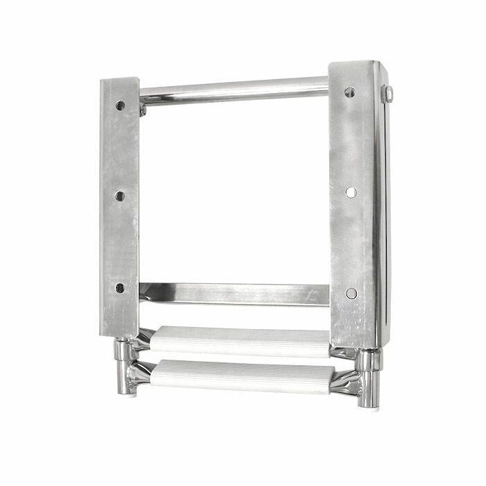 Трап телескопический выдвижной, 2 белых ступени (ширина 285 мм.) (10269428)