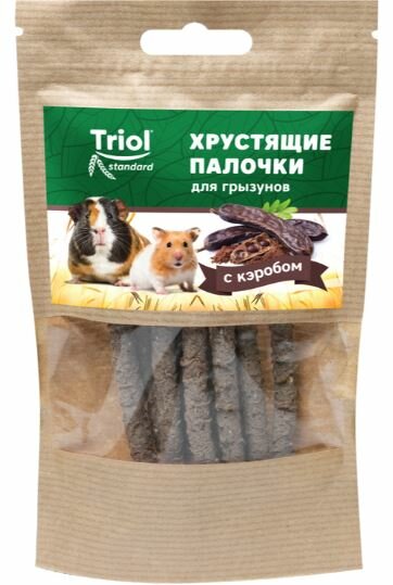 Triol Лакомство Standard для грызунов, хрустящие палочки с кэробом, 30 гр 0.03 кг
