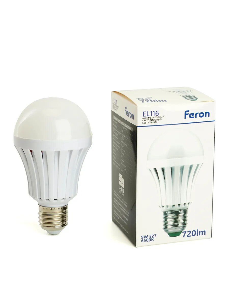 Лампа аварийного освещения E27 9W аккумуляторная