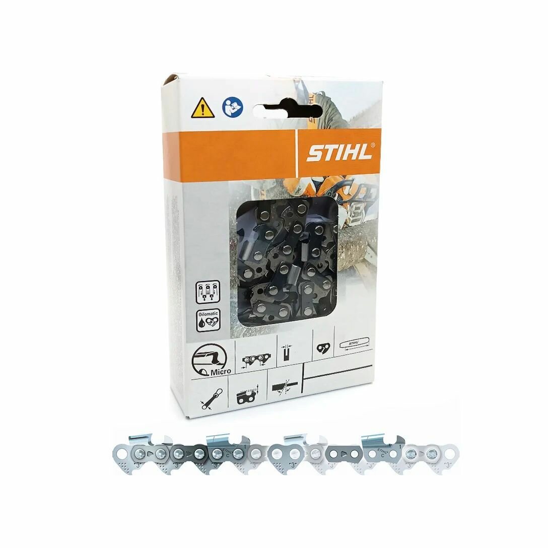 Цепь для бензопилы STIHL 35 RM Rapid Micro, 1.5 мм, шаг 3/8", 62 звена