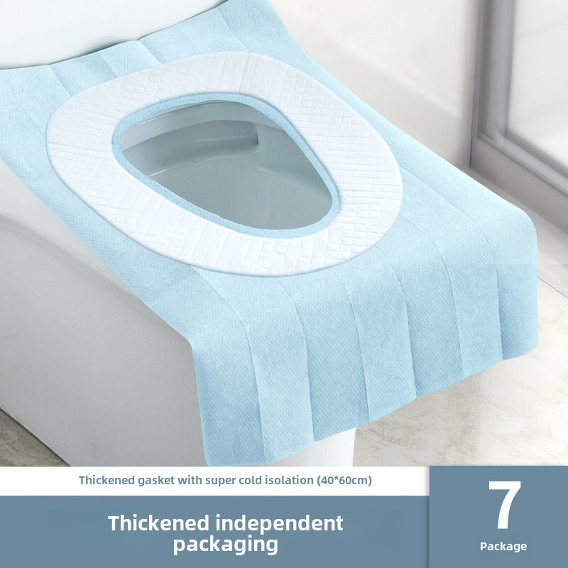 Одноразовое сиденье Buddy High, для унитаза, бумага из древесной массы, густого синего цвета