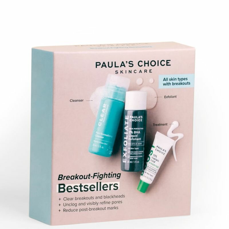 Paula's Choice Набор косметики для ухода за кожей Breakout-Fighting Bestseller Kit