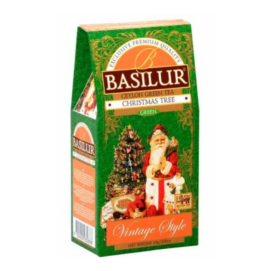 Чай зеленый Базилур Рождественская ель 85 грамм