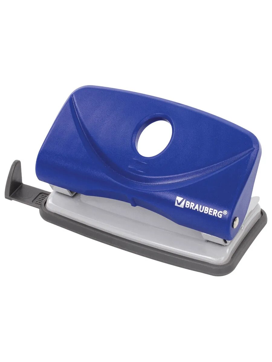 Дырокол, до 10 листов, синий