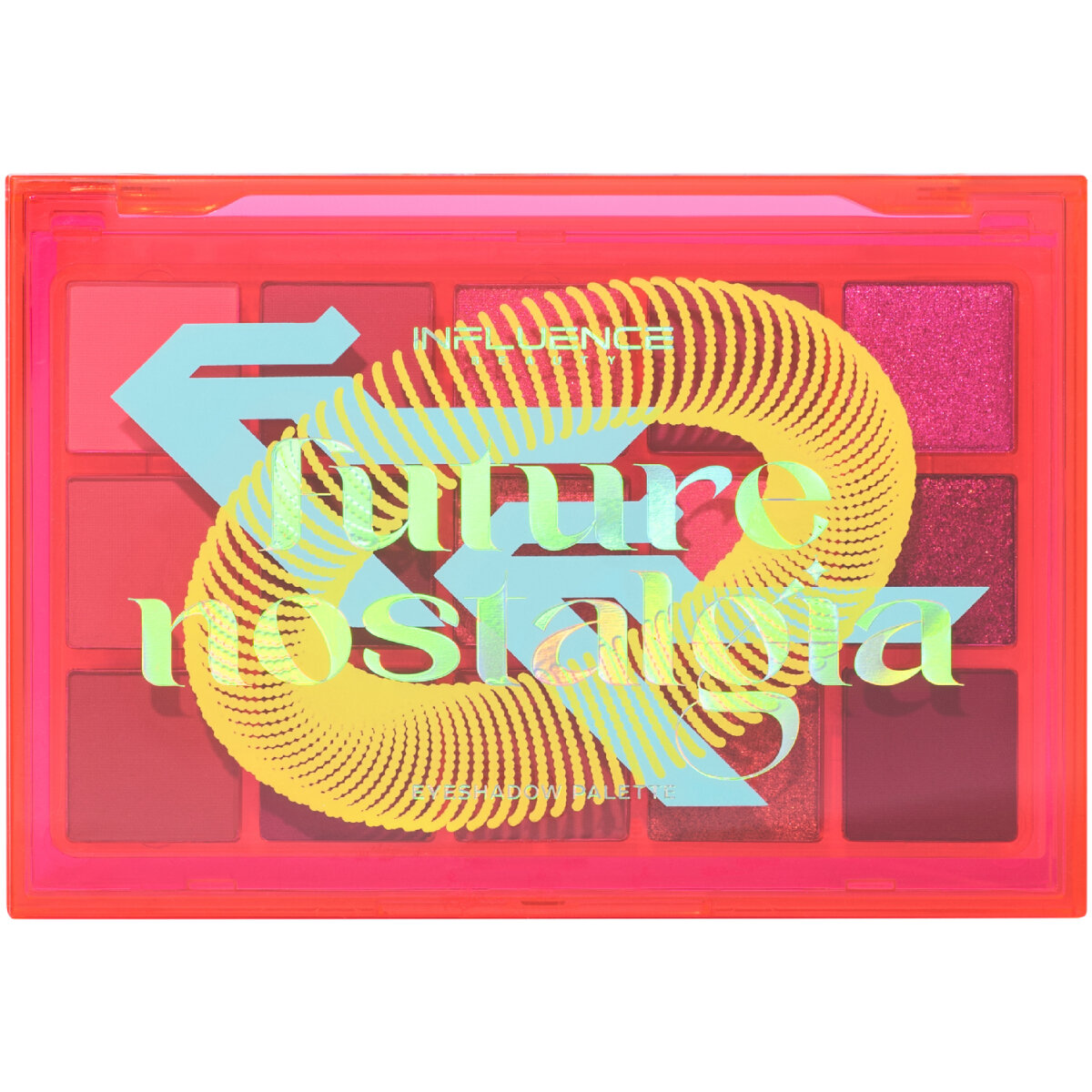 Палетка теней Influence Beauty Future Nostalgia Eyeshadow palette 15 оттенков т.01 15 г