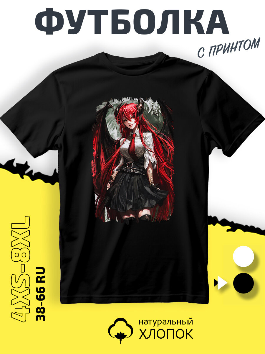 Футболка с девушкой аниме