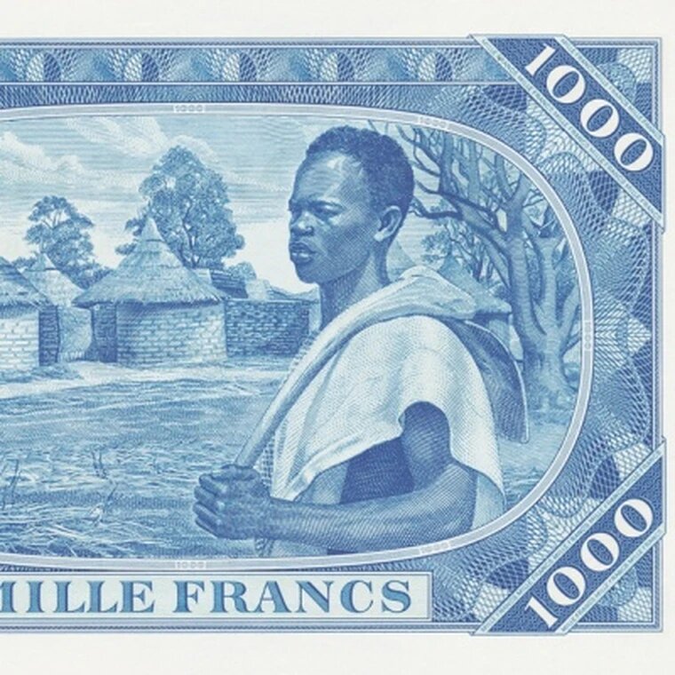 1000 франков 1960 года республика Мали, сувенирная копия, банкноты и купюры редкие коллекционные