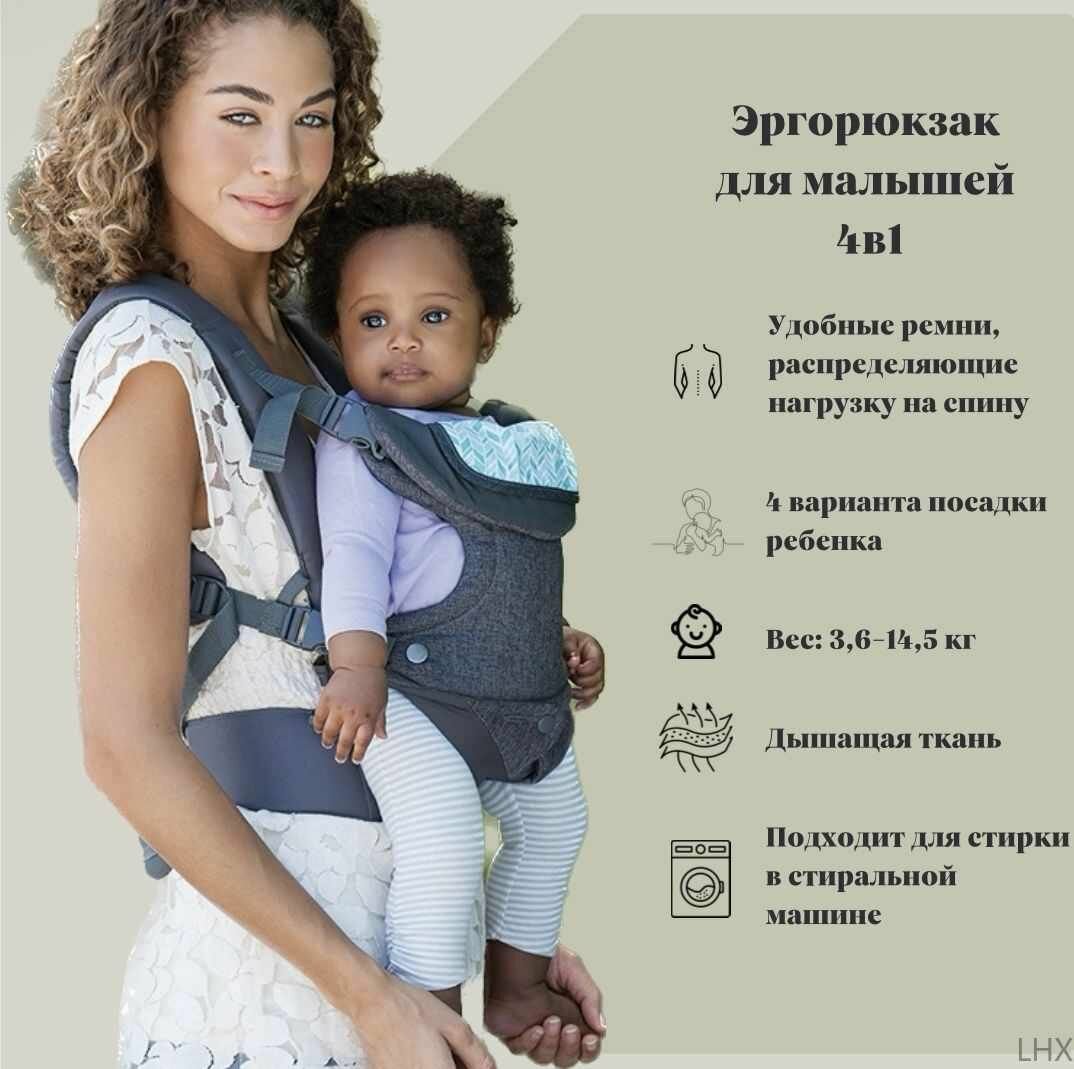 Эргорюкзак для малышей от 0, кенгуру переноска для детей