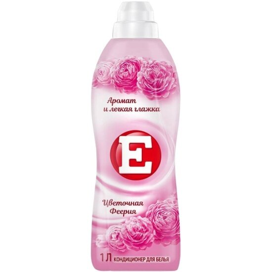Кондиционер-ополаскиватель для белья "e" Е Цветочная феерия, 1 л