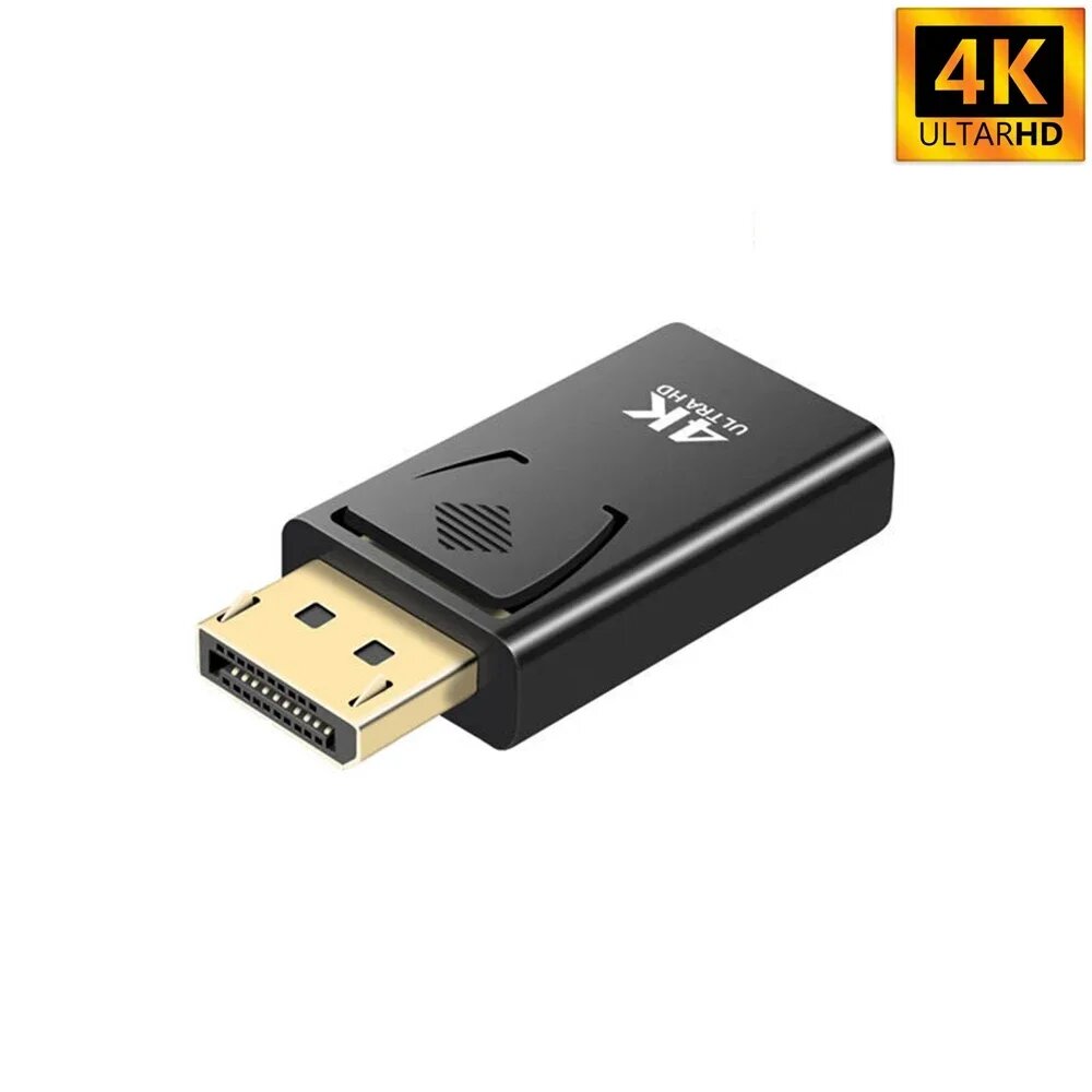 Адаптер DisplayPort в HDMI 4K черный