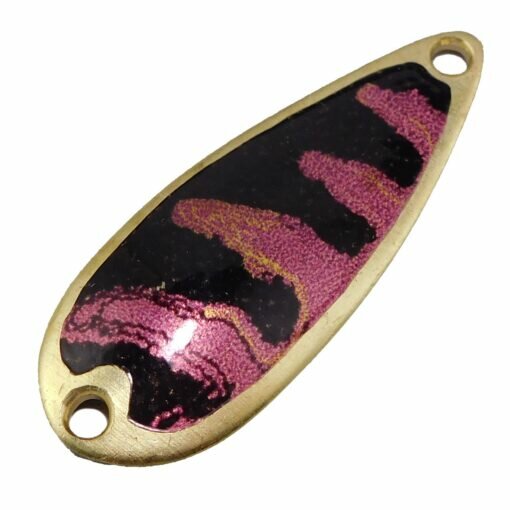 Блесна колеблющаяся ZYABLIKOV Норич S 3.3г 33мм #Черный фиолетовые полоски