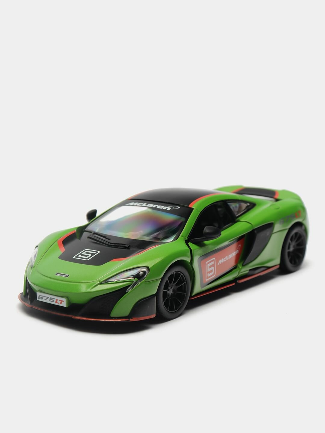 Модель машины KINSMART "McLaren 675LT with printing " инерция 1:36
