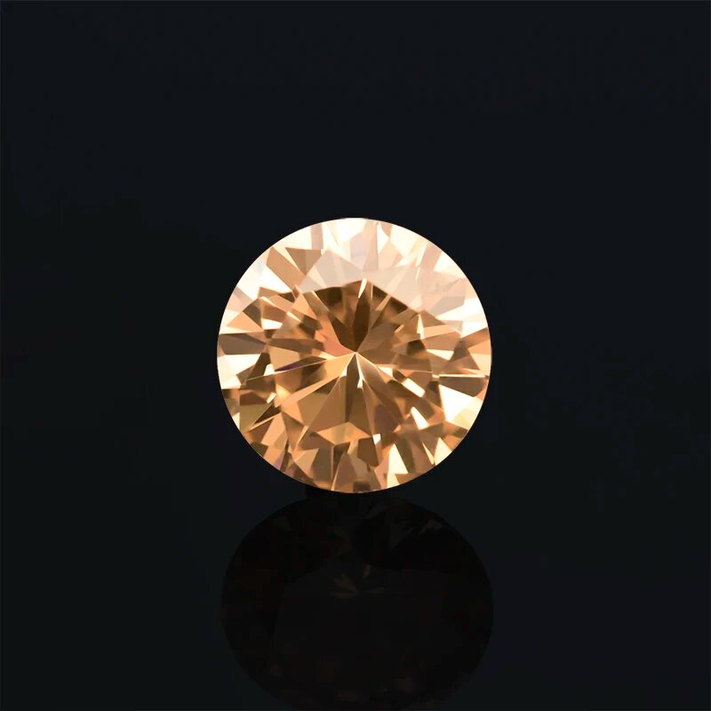 Бежевый кубический цирконий 7.0 мм, Champagne, 50шт
