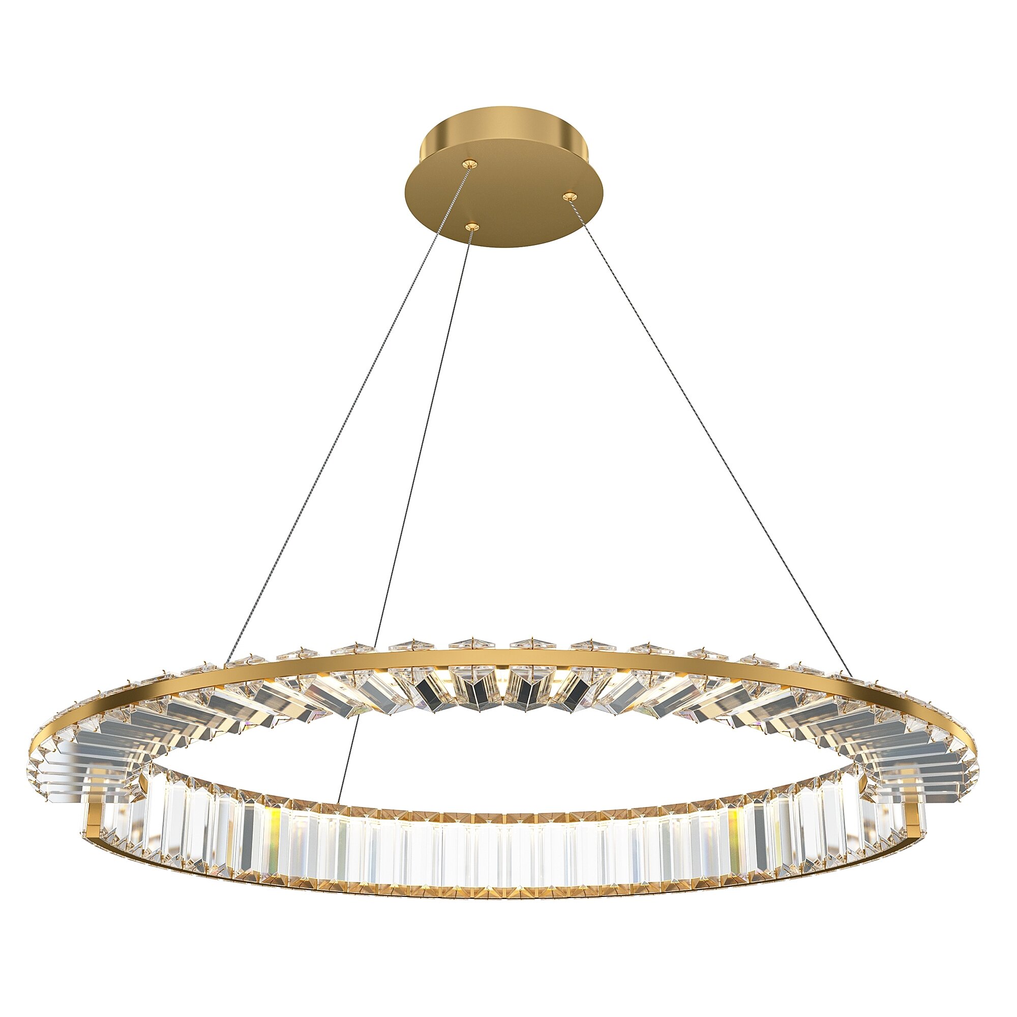 Подвесная люстра Maytoni Krone P097PL-L36BS3K1, LED, кол-во ламп:1шт, Латунь