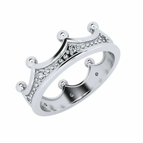 Кольцо тонкое, серебро, 925 проба, родирование, фианит