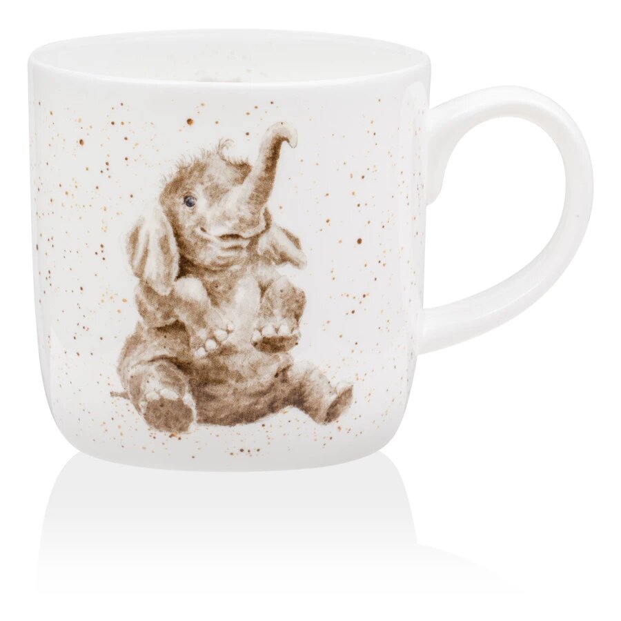 Кружка Royal Worcester Забавная фауна Слоненок 310 мл, фарфор костяной