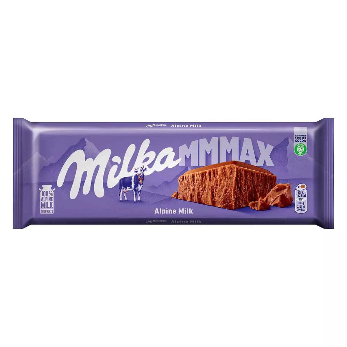 Шоколад Milka MMMAX Alpine Milk, с молочным шоколадом, 250 гр