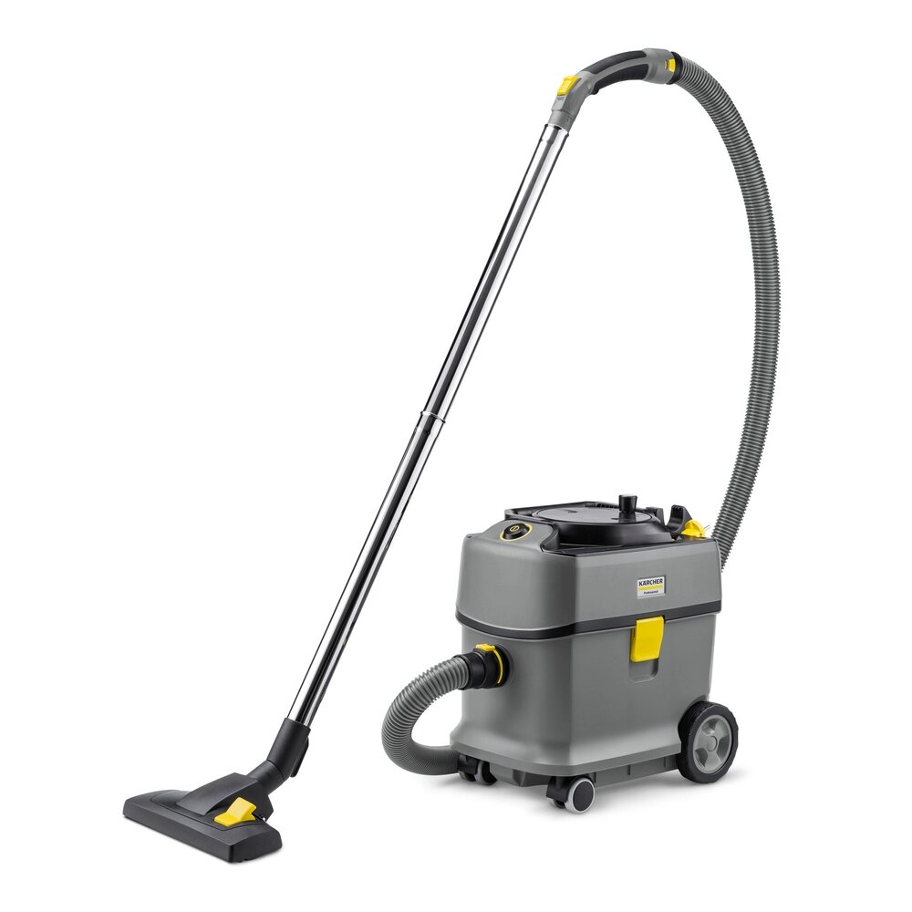 Профессиональный пылесос Karcher T 15/1 (1.355-300.0) для сухой уборки, низкий уровень шума и высокая сила всасывания