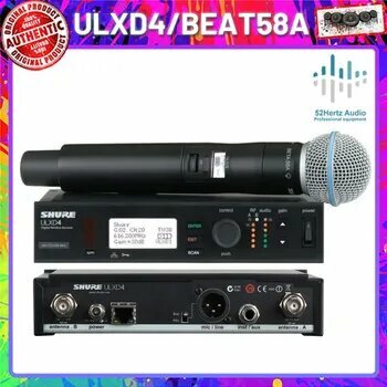 Микрофон для живого вокала ULXD24/BETA58A, черный
