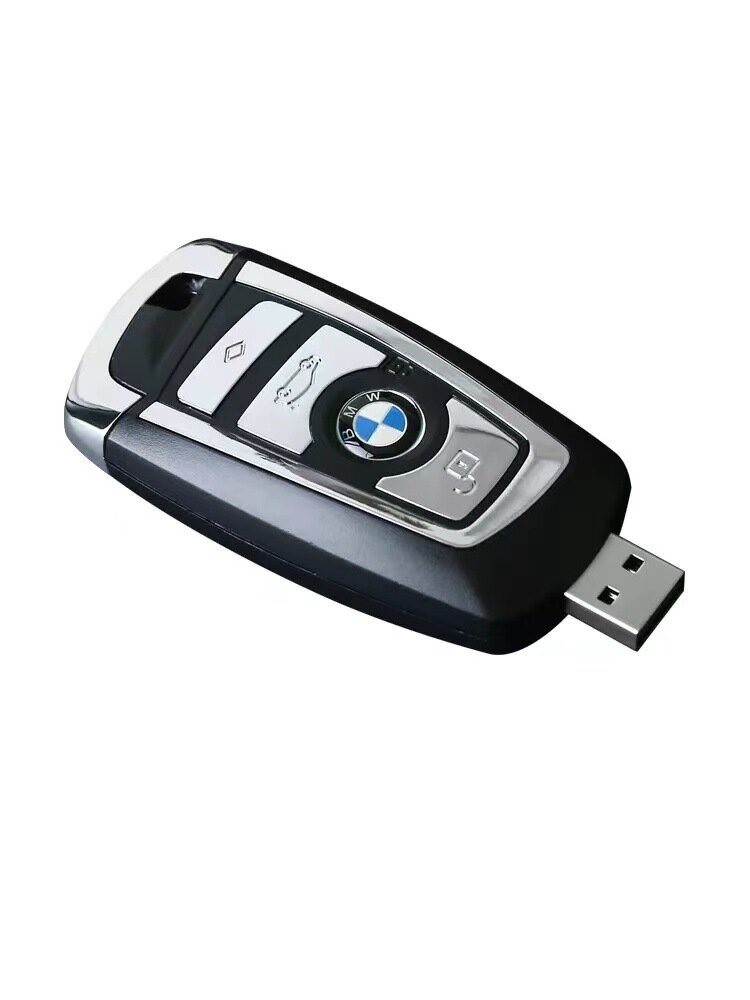 Брелок для ключей Hengduo Sheng, с лазерным логотипом BMW, 64GB, USB 2.0, черный