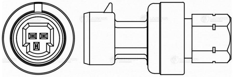 LUZAR LRPS0102 Датчик давления хладагента для а/м Лада 2190 Гранта (15-)/Vesta (15-) (LUZAR)