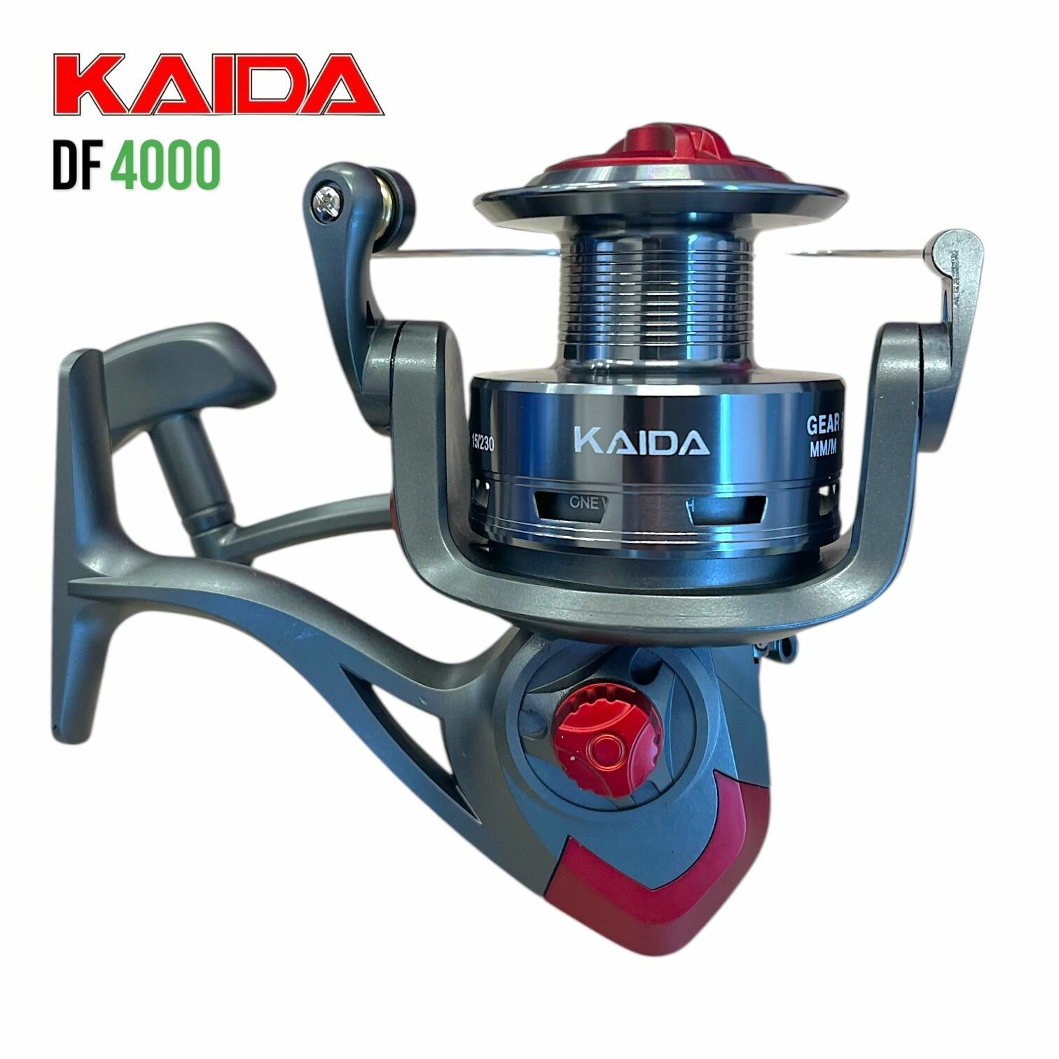 Катушка рыболовная Kaida DF-4000 3+1 на спиннинг, фидер, донку, удочку подарок рыбаку кайда дф