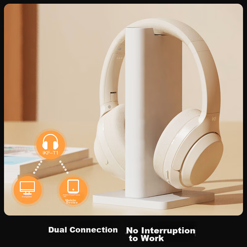Беспроводные наушники iKF T1, цвет белый