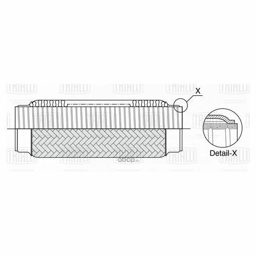Труба гофрированная универсальная 40x150 усиленная Trialli FTi0041