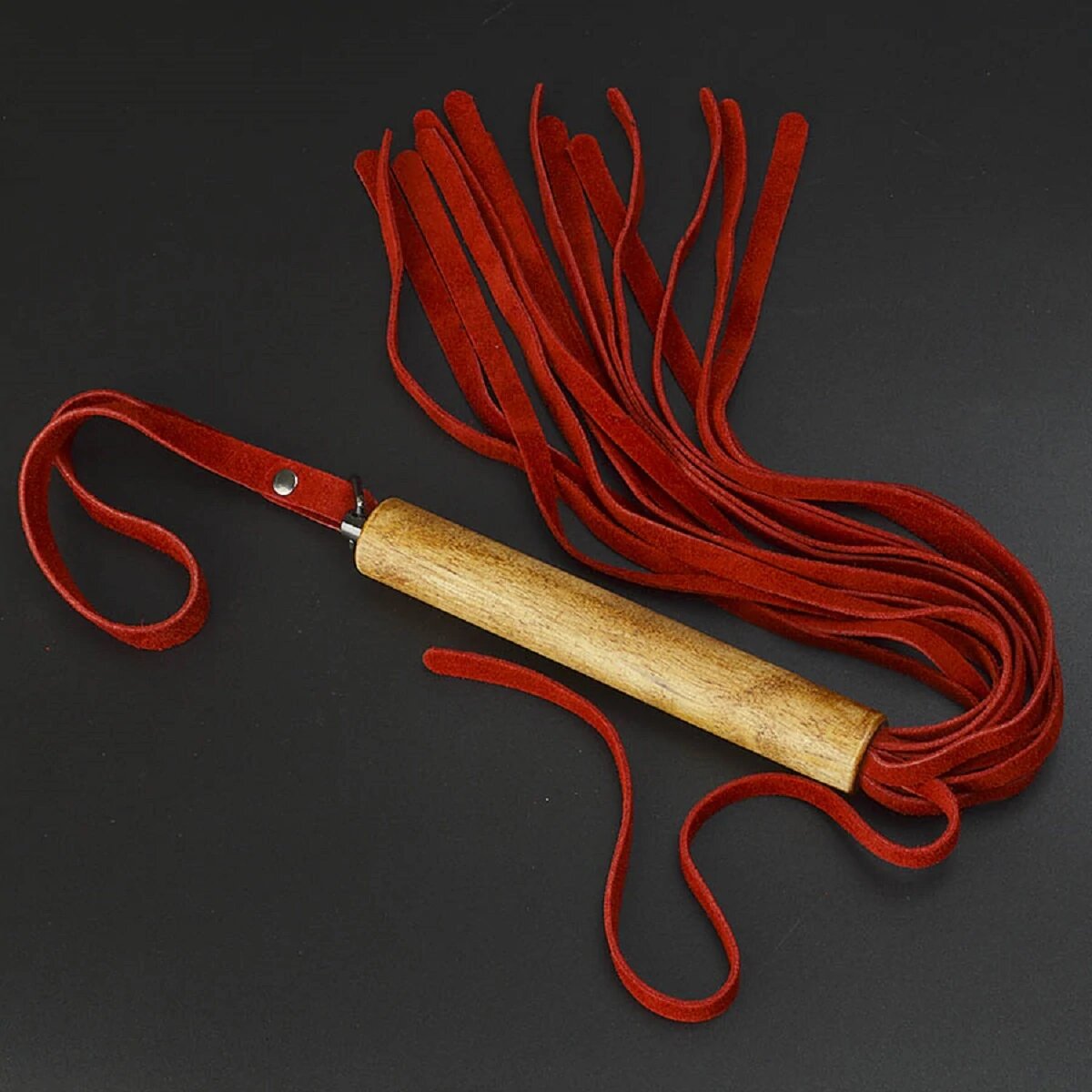 Плеть Sitabella серии Эко велюр, красного цвета, длина 44 см