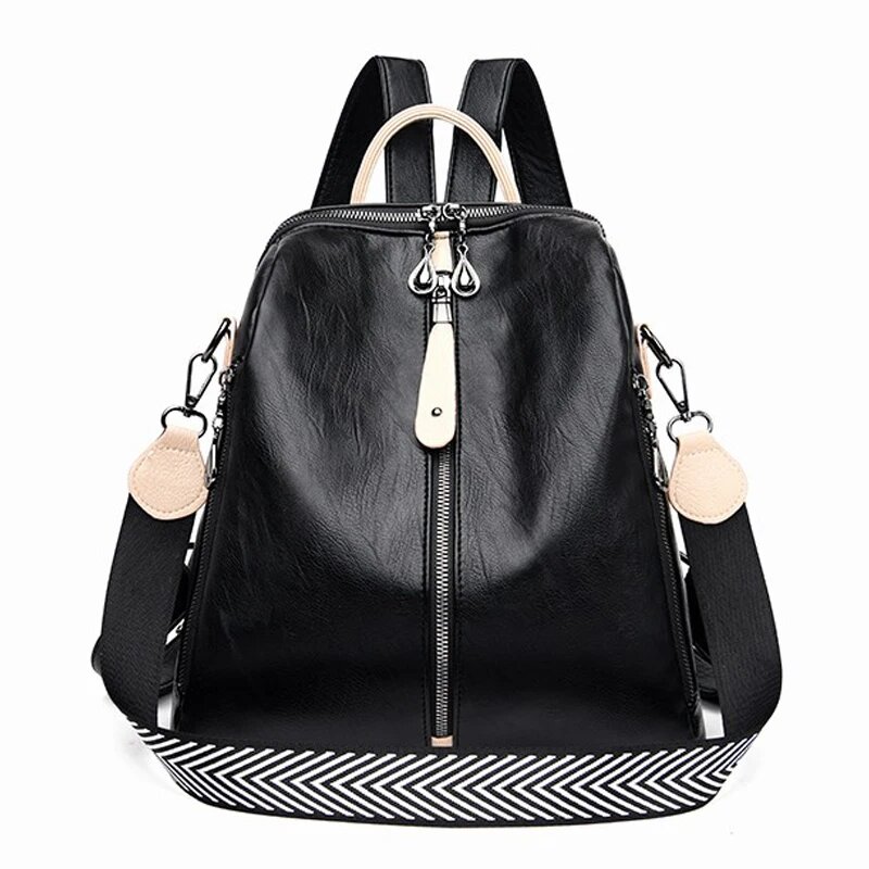 Дизайнерский женский рюкзак из мягкой кожи, прочный кожаный рюкзак, модный вместительный женский дорожный рюкзак