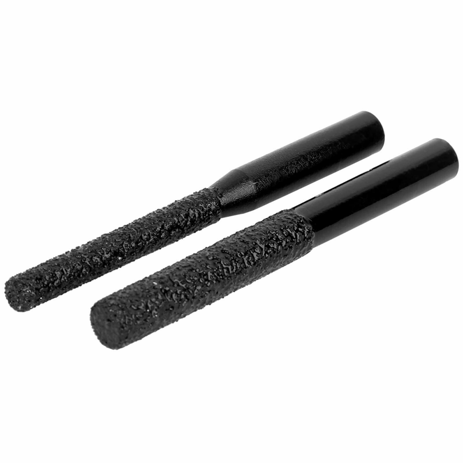 2 шт. алмазные фрезы, черный паяный прямой хвостовик для ножа из кварцевого камня, мраморного шва