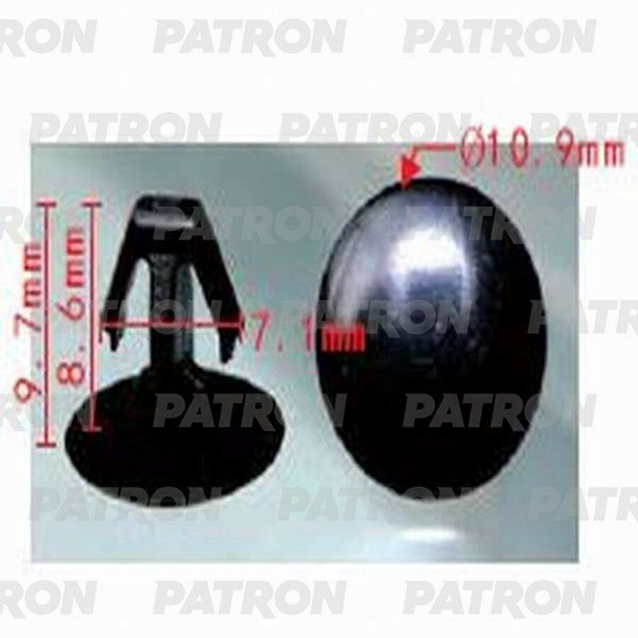 PATRON P37-0039 Клипса пластмассовая Acura, Honda применяемость: уплотнитель