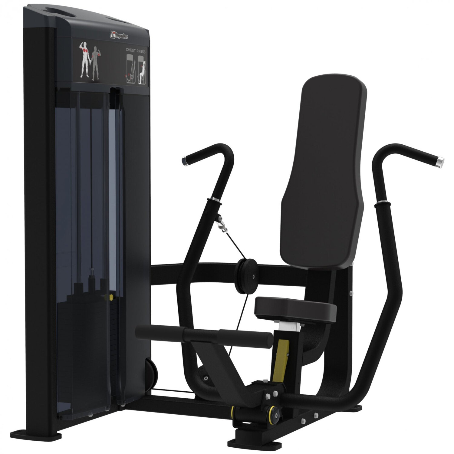 Impulse IF9301 жим от груди - 134 кг (295 ф.) - полное