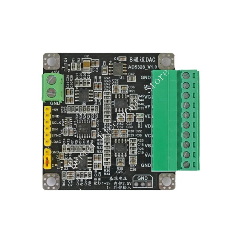 Модуль AD5328 8-канальный многоканальный 12-битный цифро-аналоговый преобразователь ЦАП с регулируемым выходом напряжения ± 5 В