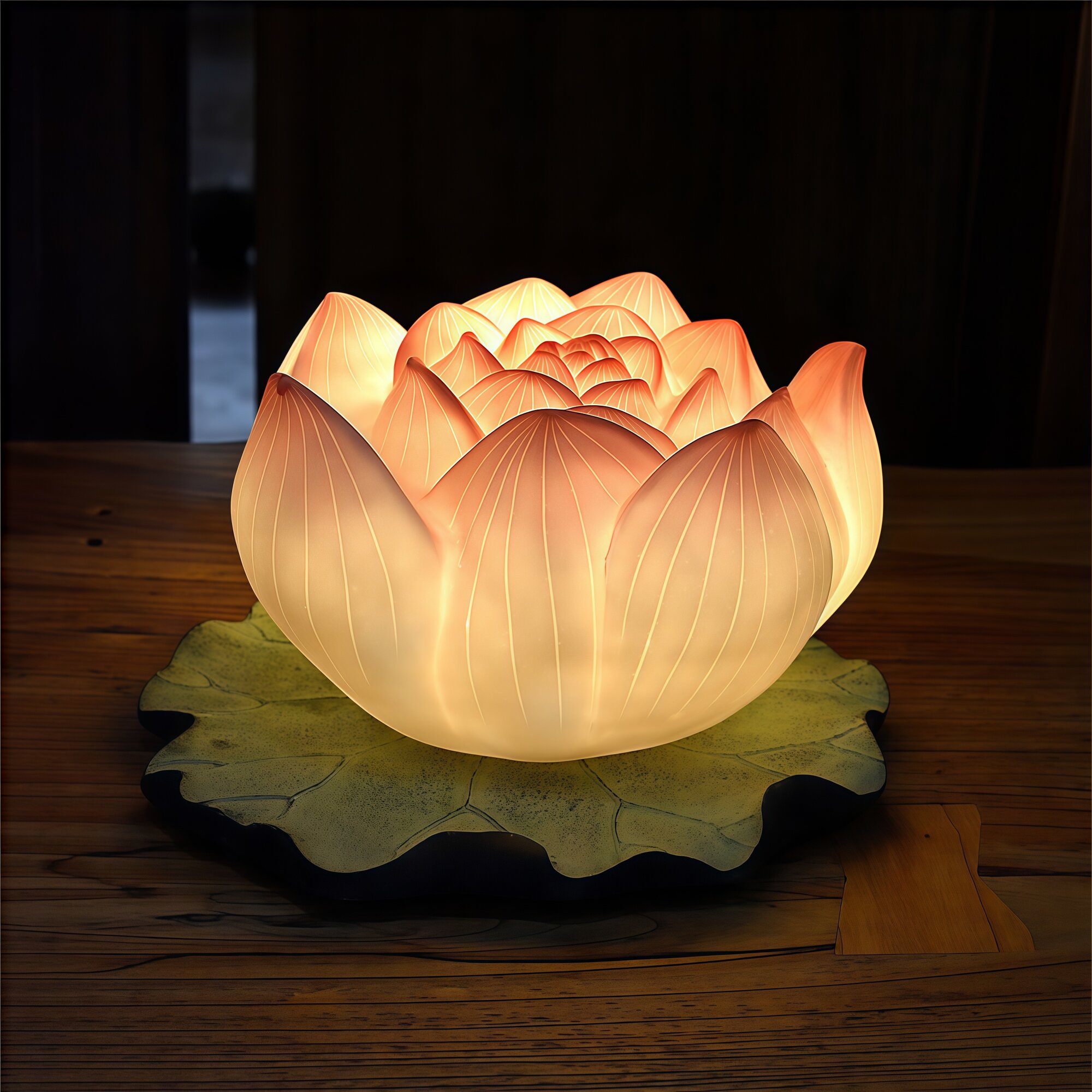 Ночник в форме лотоса 4-4.5кг, соляная Solyanica, ночник，，，，，，，