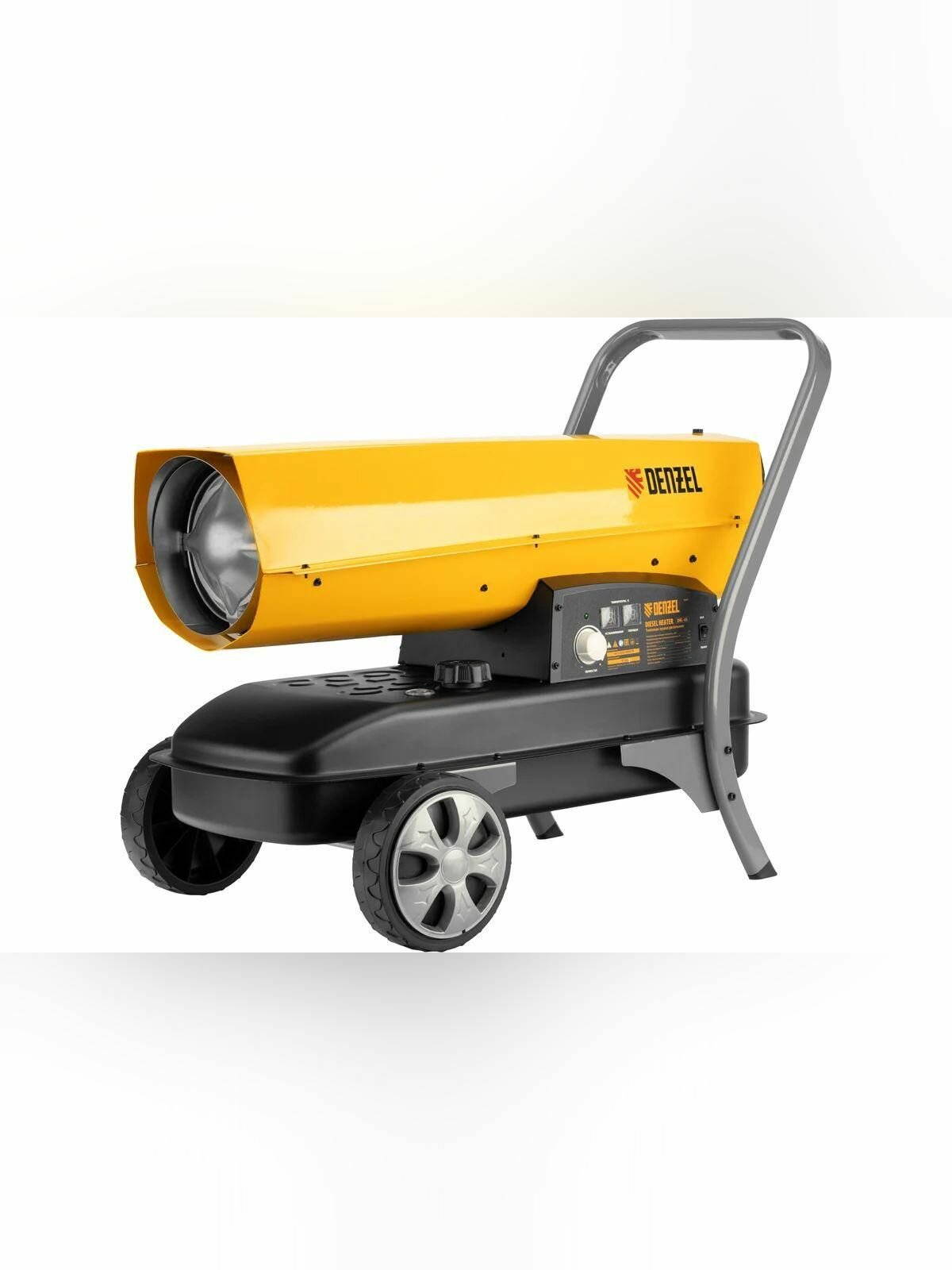 Дизельная тепловая пушка DHG-45i, 45 кВт, 1000 м3/ч, прямой нагрев, электронный термостат Denzel