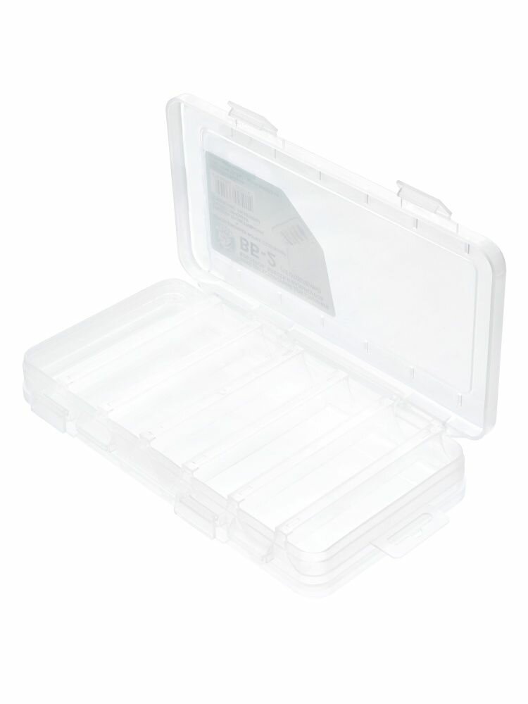 Коробка-органайзер рыболовная ВБ-2 двусторонняя 12 отделений 230*125*35 мм / для воблеров, балансиров, блесен, приманок и снастей