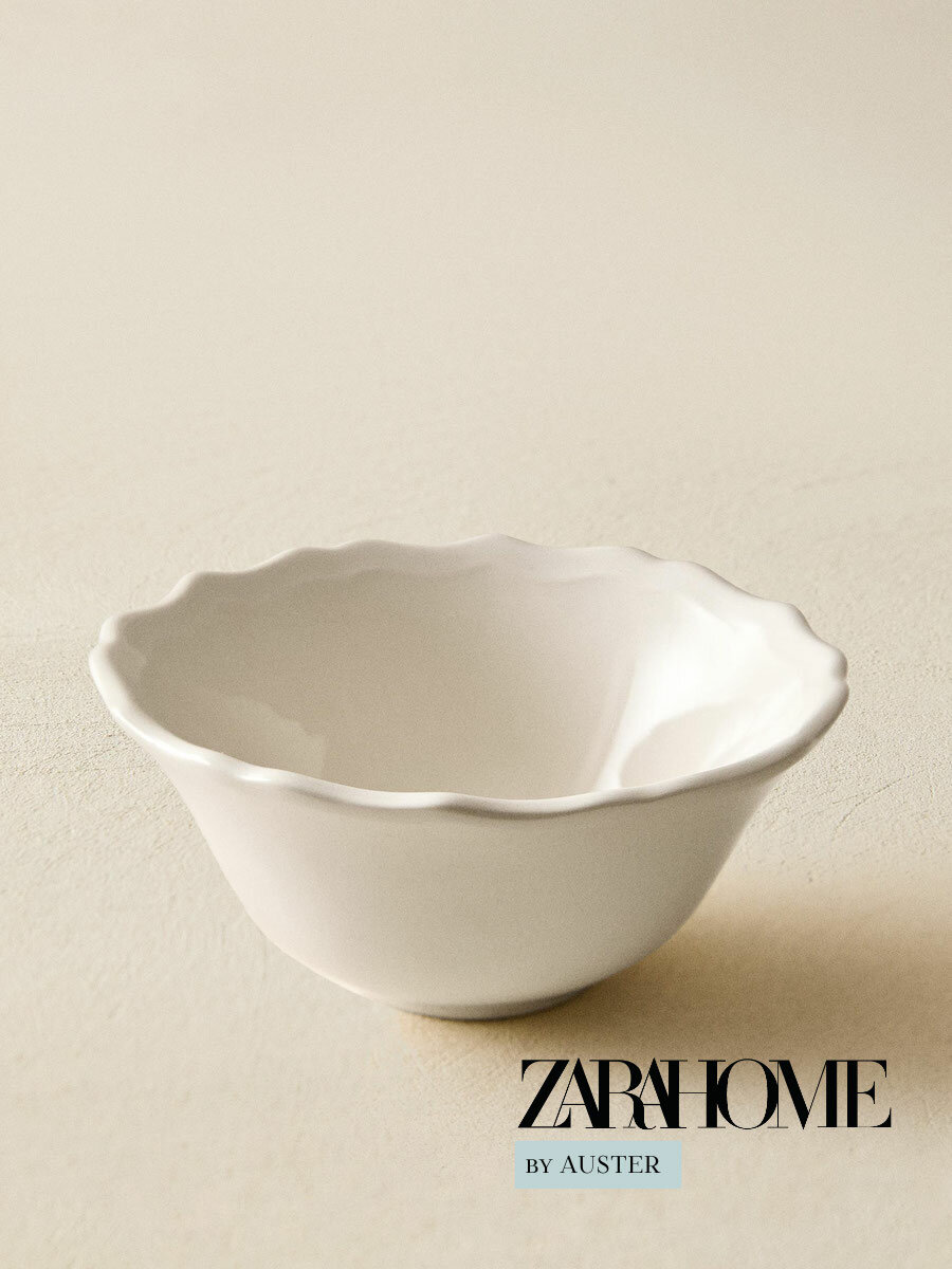 ZARA HOME Миска EARTHENWARE SNACK слоновая кость, 1 шт-