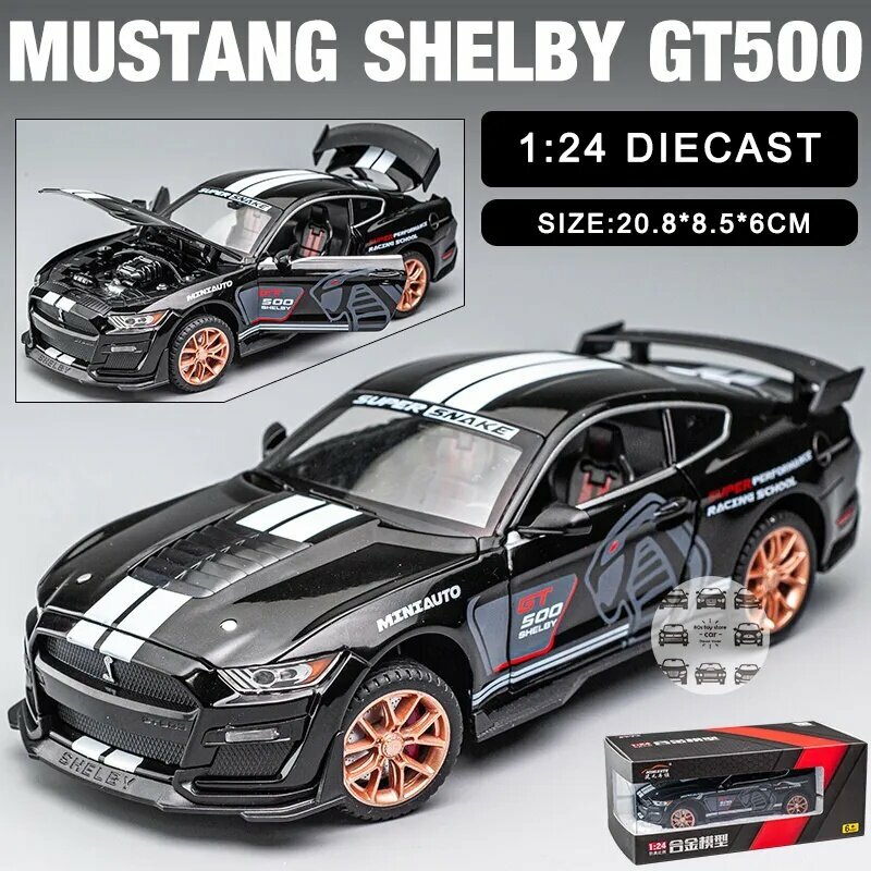 DIECAST CAR 1/24 Коллекционная металлическая машина Ford Mustang Shelby GT500